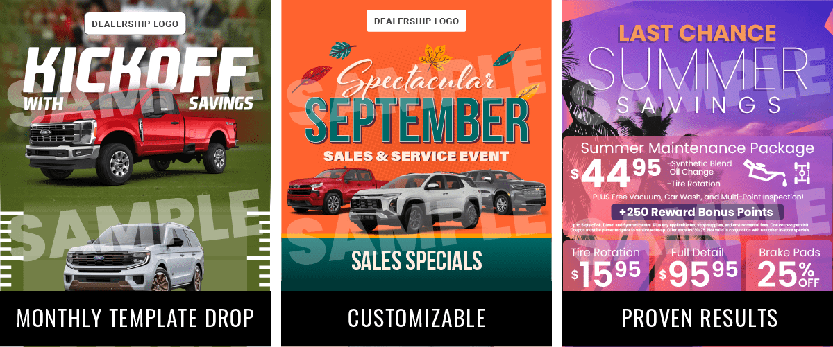 September 2025 Templates - Dealership For Life